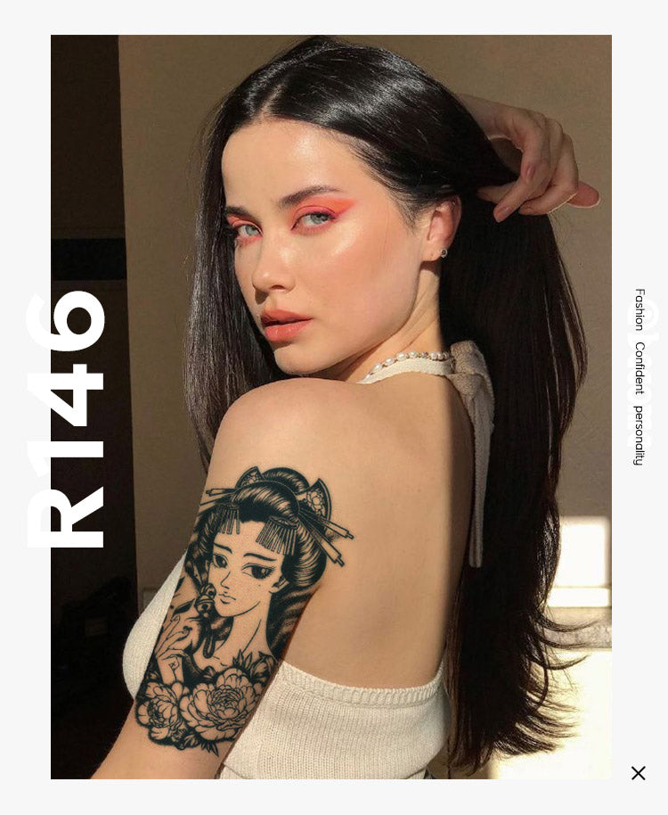 Semi Permanent Tattoo - Geisha - Skin Tattoo Design